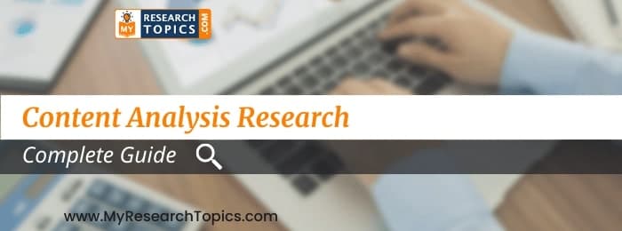 Content Analysis For Research - MyResearchTopics.Com